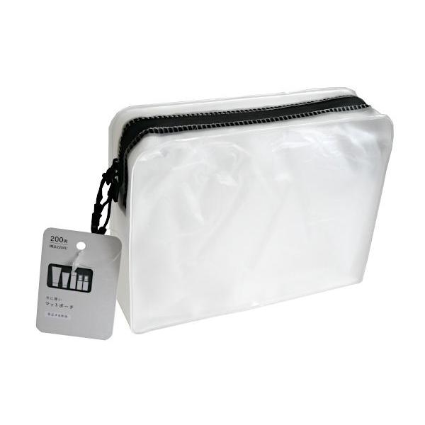 マットポーチです。水に強いTPU製のポーチです。自立する形状です。メイク道具やトラベル用品の収納に便利です。※完全密封・完全防水ではございません※パッケージの表示価格は店頭販売価格の為、当店販売価格とは異なります※縫製品の為サイズの異なりや...