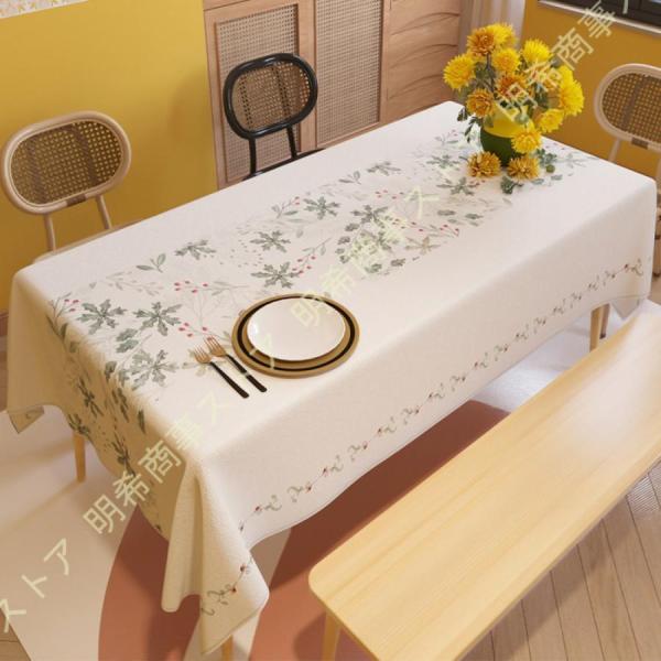 ◎仕様：素材：コットンリネン長方形テーブルに適したサイズ:90*90cm 90*140cm 100*160cm 110*110cm 110*170cm 120*160cm 140*140cm 140*180cm 140*200cm 140*...
