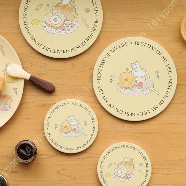 商品の説明 材質：セラミック、コルク。 サイズ：A=直径16.5*1cm(4個)。B=直径10.5*1cm(2個)。C=直径10.5*1cm(1個)。D=直径16.5*1cm(2個)。E=直径16.5*1cm(1個)。具体的な図案は商品画像...