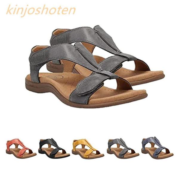 快適なオルソティックサンダル：調整可能なアーチブースターと複数のクッション層を備えたプレミアムオルソティックインソールは、快適さを高めるために驚異的に機能する柔らかな枕のようなサポートを提供します。 高品質の素材：これらの整形外科用サンダル...