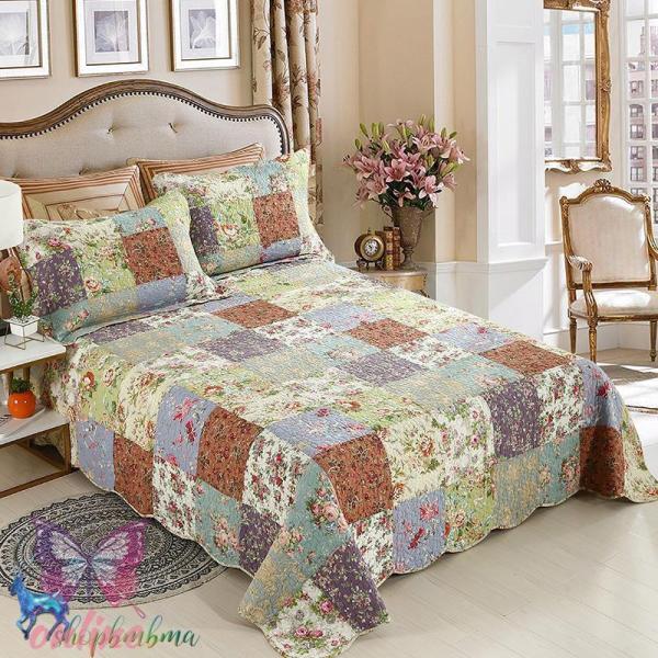 【セット内容】：3点セット：ベッドカバー・230*250cm（1枚）+枕カバー・50*70cm（2枚）　4点セット：ベッドカバー・230*250cm（1枚）+200X230cm（1枚）+枕カバー・50*70cm（2枚）【素材】：表地　コット...