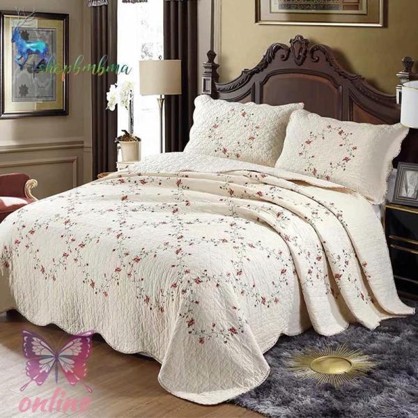 【セット内容】：ベッドカバー?229X229cm（1枚）+枕カバー?51X71cm（2枚）　【素材】：表地　コットン100％　　充填物：コットン100％　（小さなお子様やお年寄りの方はもちろん、お肌の弱い方まで、誰でも安心してお使い頂けます...