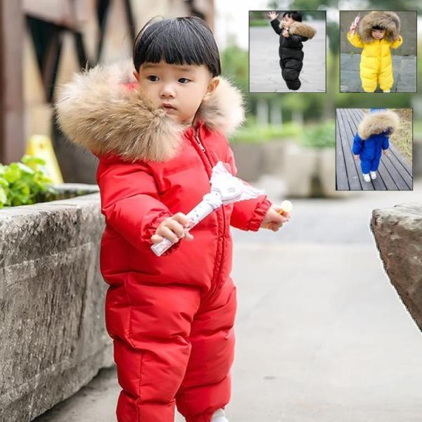 ■ 品名：ベビーダウンコート■ 素材：ポリエステル ■ 充填物：ダウン■ カラー：全8色■ サイズ：80-130■ 季節：秋/冬検索ワード：ベビー ロンパース 子どもダウンコート カバーオール ジャンプスーツ フード付き 防寒アウター ダウ...