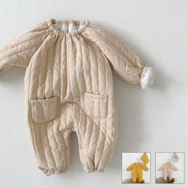 ■ 品名：ロンパース■ 素材：ポリエステル■ カラー：全3色■ サイズ：73-90検索ワード：ベビー ロンパース 子どもダウンコート カバーオール ジャンプスーツ フード付き 防寒アウター ダウンジャケット 秋春冬服 男の子 女の子 子供服...