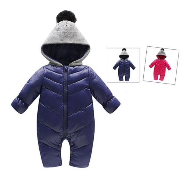 ■ 品名：ベビー用中綿コート■ 表地：ポリエステル■ 充填物：コットン■ 裏地：ポリエステル■ カラー：全2色■ サイズ：80-110検索ワード：ベビー ロンパース 子どもダウンコート カバーオール ジャンプスーツ フード付き 防寒アウター...