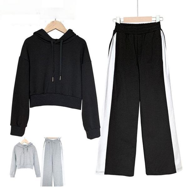 ■ 品名：キッズジャージセット■ 素材：綿76％+ポリエステル24％■ カラー：全2色■ サイズ：120-165検索ワード：キッズ上下セット　女の子　男の子　2点セット　3点セット　パーカー　パンツ　セットアップカジュアル　スポーツウェア　...