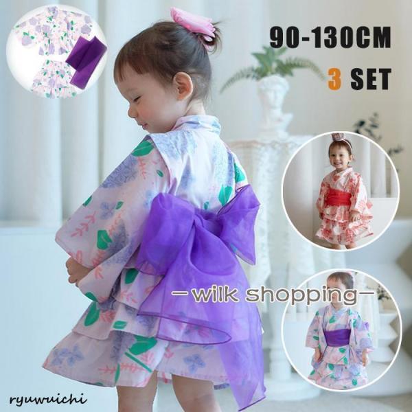 ★女の子の浴衣点セットです。豊富の柄の商品ご用意いたしました★子供らしい可愛さを最大限まで表現し、ずっと愛せる一着になります★夏祭りや花火大会など、ご家族で出かけるとき是非ご利用いただけたい一着になります。★夏祭りやイベントの時だけでなく、...