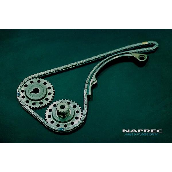 日産 SR20DE, SR20DET 用 ナプレック NAPREC SR20DE（T）強化タイミングチェーン (NAPREC for SR20DET)・SRエンジンの高回転化に共ない、　ノーマルチェーンでは切損、伸びなどによるトラブルを引き...
