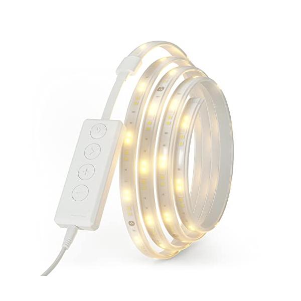 「商品情報」説明Nanoleaf Essentialsは、日常の照明ニーズを向上させます。自宅での仕事、勉強、一日の終わりのリラックスした雰囲気作りなどに、Essentials Lightstripは、豊かな色と鮮やかで明るい白色照明を、シ...