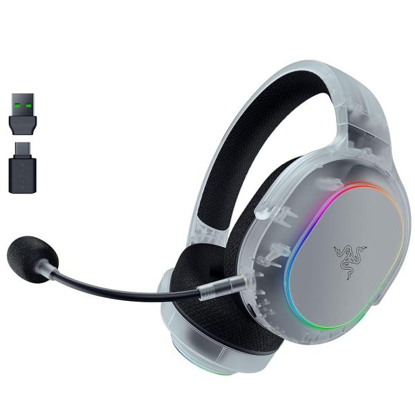 「商品情報」RazerレイザーBarracuda X Chroma Phantom White EditionワイヤレスゲーミングヘッドセットTriForce40mmドライバー着脱式HyperClear 70時間駆動2.4GHz Bluet...