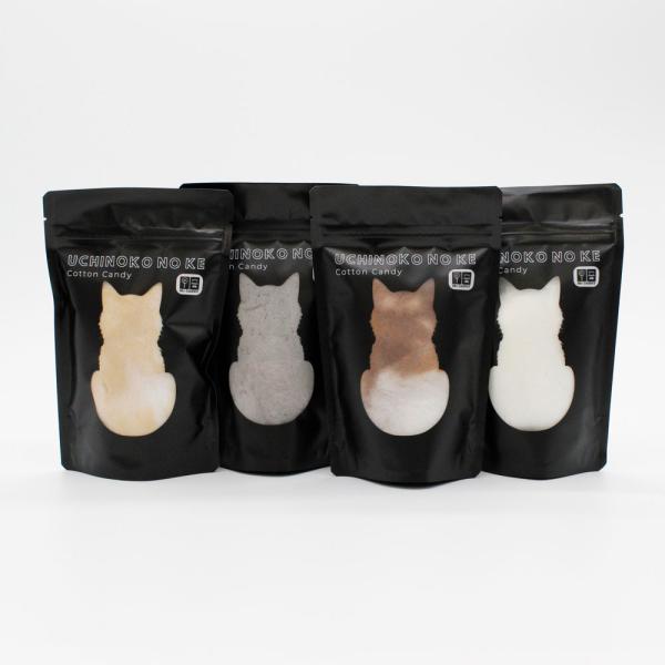 Mr.CANDY　UCHINOKO NO KE ミニ(うちの子の毛)まるで猫の毛のように、ふわりと軽やか。思わず触れたくなるほど繊細な質感のわたあめは、愛猫の毛並みを思わせます。ひと口食べると、やさしい甘さのあとに広がる香ばしさとほのかな塩...