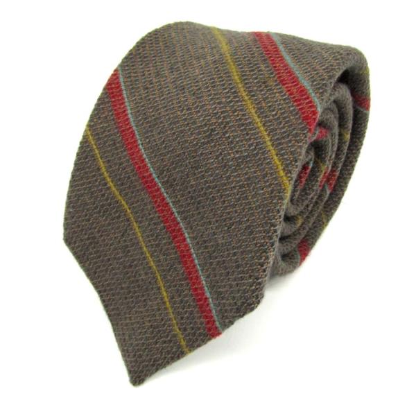 ■商品情報[管理番号]hh70070[対象]メンズ[カラー]ブラウン[生産国]-[特徴]厳選された逸品です[素材]素材タグを撮影しておりますので、ご確認下さいませ。[サイズ]ネクタイ全長：約-cm大剣幅：約8cm小剣幅：約-cm[付属品]な...