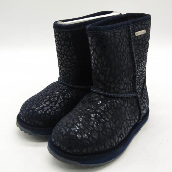 ■商品情報[管理番号]ct8985[ブランド]エミューオーストラリア（EMU Australia）[対象]キッズ 女の子用[カラー]ネイビー[表記サイズ]K10/15[サイズ]くつ幅：約8.5cm筒周り：約26cmアウトソール全長：約20....