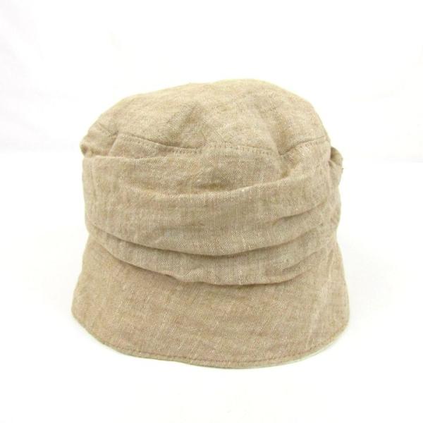 ■商品情報[管理番号]kb23046[対象]レディース[カラー]ベージュ[サイズ]つばの長さ：約5.5cm帽子高さ：約7.5cm頭回り（内寸）：約56cm[付属品]なし[状態・コンディション]ランク AこちらはUSED品になりますが、特記す...