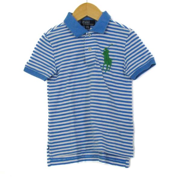 ■商品情報[管理番号]md56588[ブランド]ポロバイラルフローレン（Polo by Ralph Lauren）[対象]キッズ 男の子用[カラー]ブルー×ホワイト[素材]素材タグを撮影しておりますので、ご確認くださいませ。[表記サイズ]3...