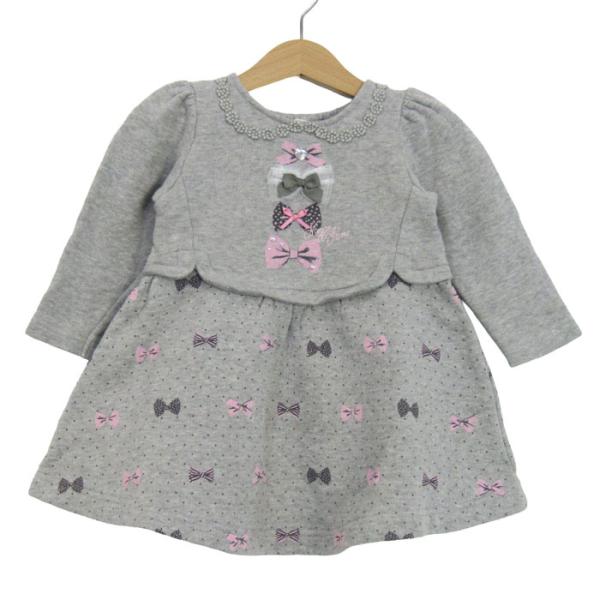 ■商品情報[管理番号]md60154[対象]ベビー 女の子用[カラー]グレー[素材]素材タグを撮影しておりますので、ご確認下さいませ。[表記サイズ]90[付属品]なし[状態・コンディション]ランク AこちらはUSED品になりますが、特記する...