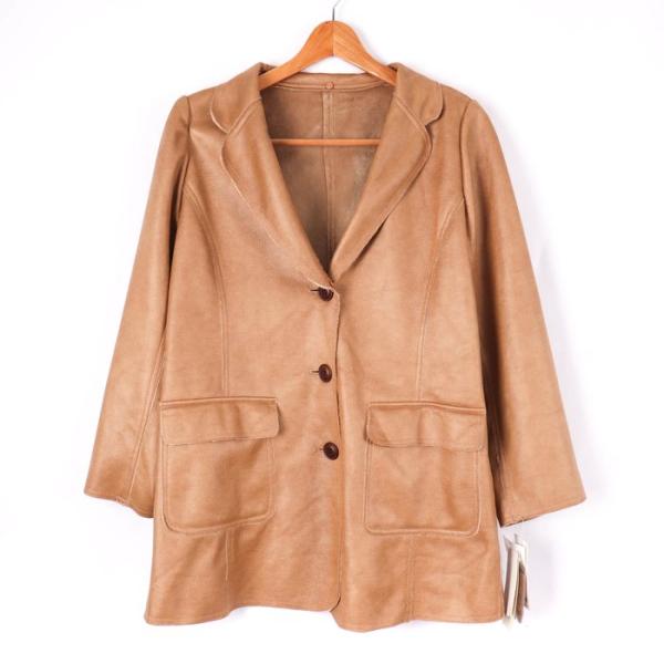 ■商品情報[管理番号]mj40115[対象]レディース[カラー]カーキ[特徴]シンプル[素材]素材タグを撮影しておりますので、ご確認くださいませ。[表記サイズ]M[サイズ]肩幅：約40cm着丈：約78cm身幅：約52cm袖丈：約57cm[付...