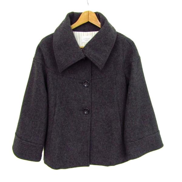 ■商品情報[管理番号]mj47662[対象]レディース[カラー]ダークグレー[生産国]日本[素材]素材タグを撮影しておりますので、ご確認下さいませ。[表記サイズ]1[サイズ]着丈：約62cm身幅：約45cm裄丈：約70cm[付属品]なし[状...