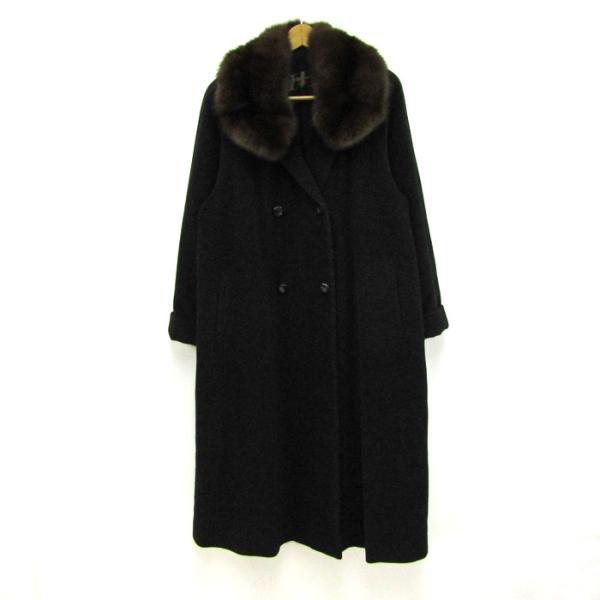 ■商品情報[管理番号]rs23144[対象]レディース[カラー]ブラック系[素材]素材タグを撮影しておりますので、ご確認くださいませ。[表記サイズ]38[サイズ]肩幅：約38cm着丈：約115cm身幅：約51cm袖丈：約61cm[付属品]な...