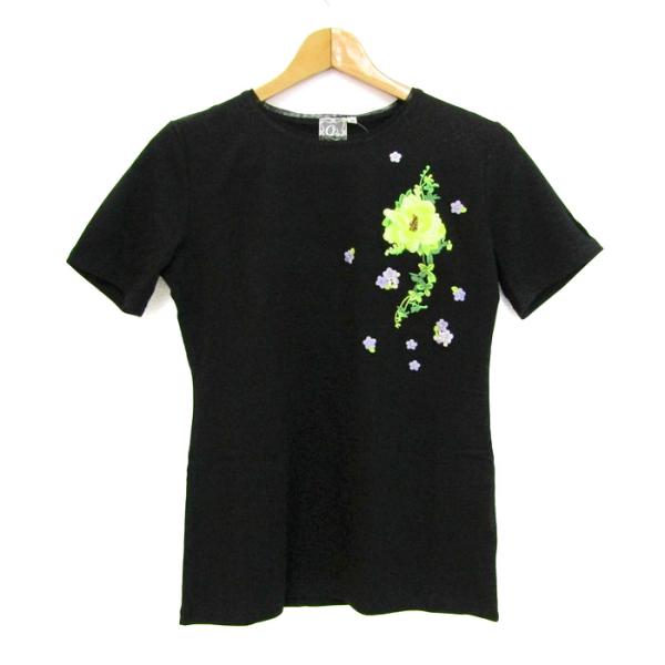 近沢レース 半袖Tシャツ クルーネック 花柄 トップス 近沢レース 半袖Tシャツ クルーネック 花柄 トップス