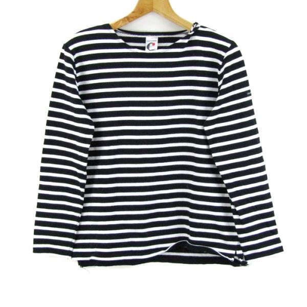 ■商品情報[管理番号]rs28674[対象]レディース[カラー]ホワイト×ネイビー[生産国]フランス[素材]素材タグを撮影しておりますので、ご確認くださいませ。[表記サイズ]38[サイズ]肩幅：約41cm着丈：約59cm身幅：約49cm袖丈...