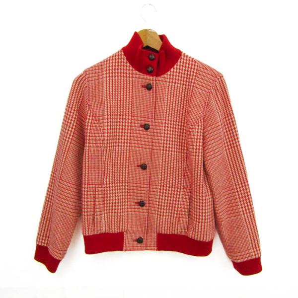 ■商品情報[管理番号]rs40928[対象]レディース[カラー]赤×オレンジ[素材]素材タグを撮影しておりますので、ご確認下さいませ。[表記サイズ]9AR[サイズ]肩幅：約39cm着丈：約59cm身幅：約45cm袖丈：約59cm[付属品]な...