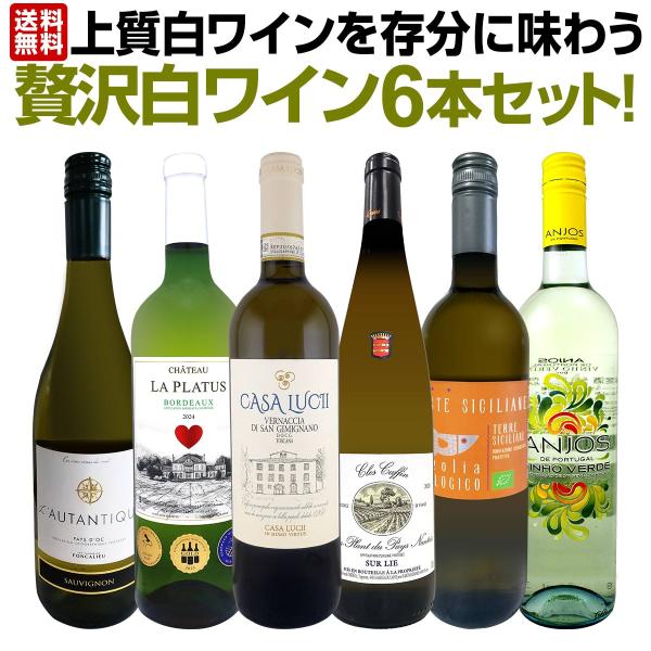 白ワイン好きのための当店≪極≫厳選！華やかでボディがしっかりしたホワイト6本！旨みがギュっと凝縮した白ワインだけ！当店が各国から厳選した圧倒的上質白ワインのみをセレクトした白ワイン好きの為の特別白ワインセット！人気の各国から格別の美味しさを...