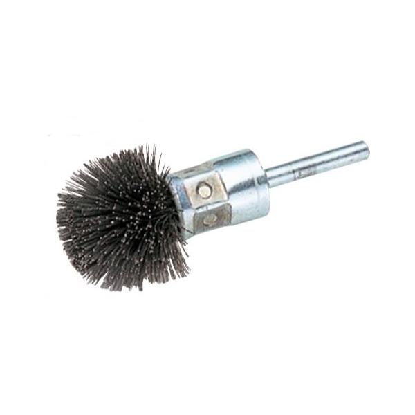 ■仕様・規格材質：ステン SUS304線径(mm)：0.30適合機種：ハンドグラインダ・ドリル・ボール盤用外径(mm)：19筒径(mm)：10筒長(mm)：20傘高x軸径x軸長(mm)：15x6x35最高回転数(rpm)：3,000重量(g...