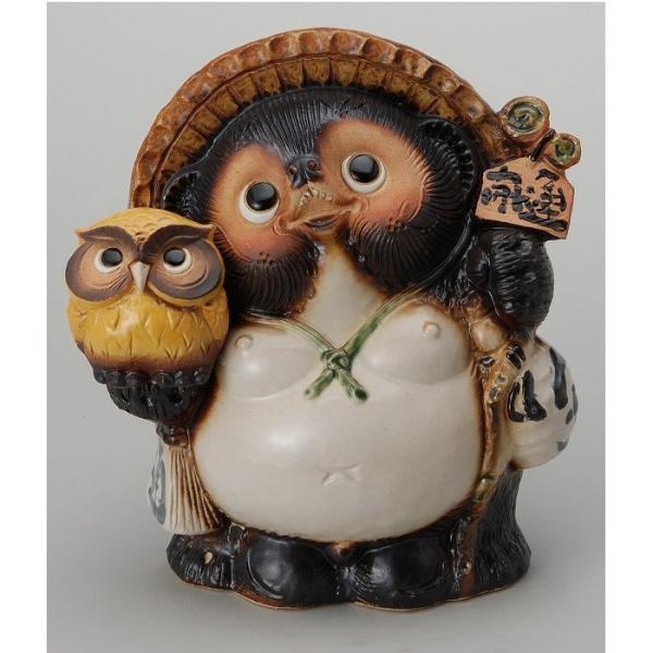 ◇信楽焼の縁起置物で幸福度アップ。◇お部屋のインテリアにどうぞ・・・●商品サイズ　W240×D185×H270mm●材質　陶土●日本製※こちらの製品は手作り品の為、色、形、大きさ等少々変わる事が御座いますので御了承願います。※こちらの商品は...