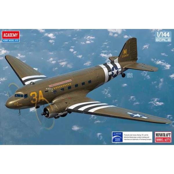 ミニクラフトの金型になります。アカデミー 1/144 C-47 スカイトレイン プラモデル AC126332024.5.18 入荷