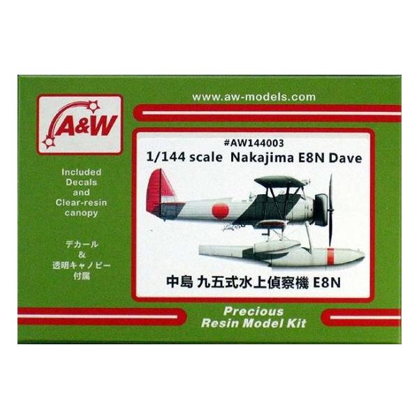 大好評！A&amp;W　1:144シリーズ　待望の第三弾！！レジンキャストキット実機解説：昭和10年に正式採用された大日本帝国海軍の水上偵察機。日華事変ではその優れた運動性能で、偵察任務以外にも哨戒・爆撃等もこなし、 敵戦闘機との空中戦で勝...