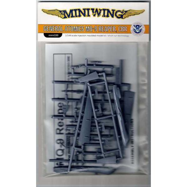 ミニウイング 1/144 MQ-9 リーパー　アメリカ税関 袋パッケージ プラモデル mini3301機入り　ビニール袋パッケージ