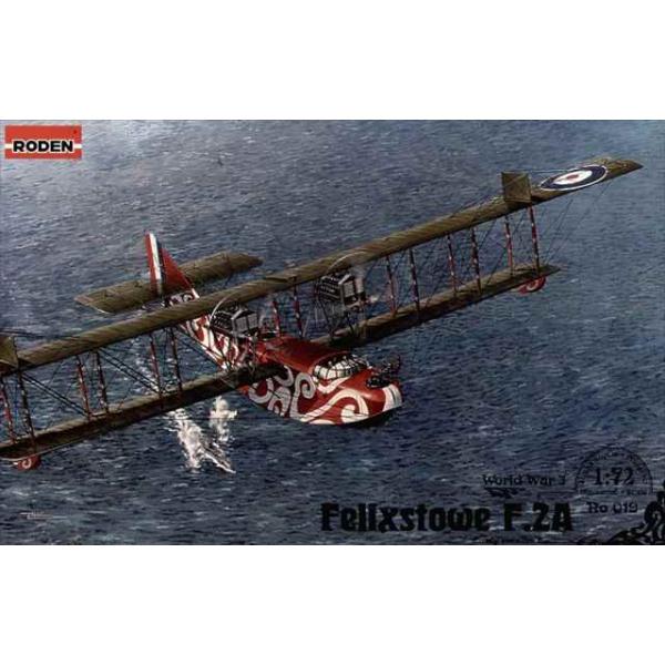 F.2A は、アメリカ製 カーチスH-12の弱点（船体強度不足・水上操縦性の悪さ）を改善するため、イギリス人技師ジョン・C・ポートが開発したフェリックストゥ式の新型船体を組み合わせたハイブリッド設計の機体です。第一次世界大戦期のイギリスが運...