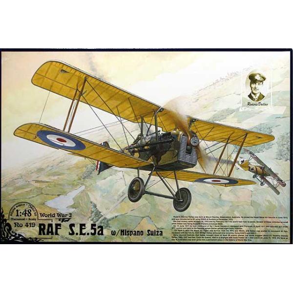 1916年にフランスで新たなエンジン　イスパノスイザV8型エンジンが作られるとそのエンジンを搭載した戦闘機が、イギリスでも開発されました。ローヤル・エアクラフトSE.5と呼ばれた戦闘機は当時の一級の性能を誇り、機体は上翼と下翼が同面積で一張...