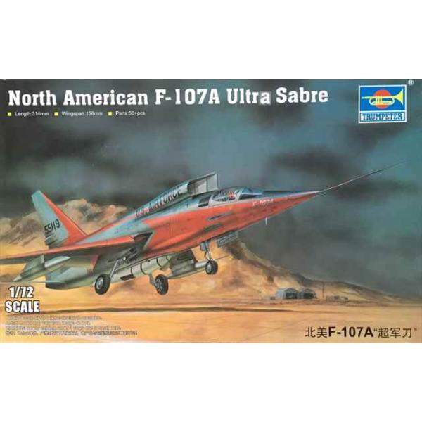 F-107はノースアメリカンが開発のジェット戦闘爆撃機です。F-100により強力なエンジンを搭載した改良型の戦闘爆撃機として開発、のちにF-107Aの名称が与えられ、アメリカ空軍から3機の試作機の発注があり、その後追加で6機発注されています...