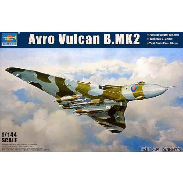 アブロ・バルカン B.Mk.2は、イギリス空軍が冷戦期に運用したデルタ翼の戦略爆撃機で、3Vボマーの中でも最も技術的に進んだ機体と評価される核兵器・通常爆弾両用の大型ジェット爆撃機。  バルカン B.Mk.2高高度・高速の戦略爆撃機（核・通...