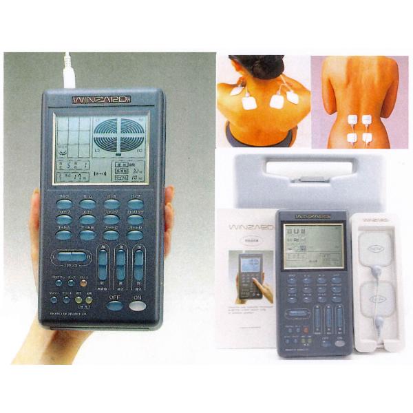 本品ウィンザードは、6カ月保証付の中古再生品です。粘着パットや、充電ユニットの充電電池は新品交換済で、新品同様に使える再生品です。付属品=粘着パット4Ｐコード付、収納リール、収納キャリングケース、取扱説明書(コピー)本器ウィンザードは、低周...