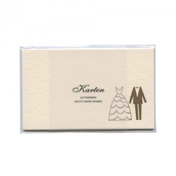 シンプルな名刺サイズのカード。少しだけクリームがかった紙が、優しい雰囲気と品の良さを感じさせてくれます。凸版印刷により、イラスト部分に、手で触れた時にわかる程度の凹凸があるのも特徴です。・5枚入り: 600000010993:9 30000...