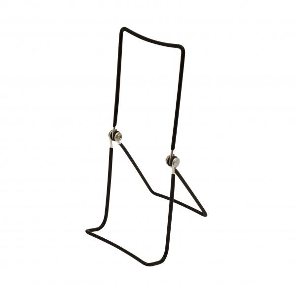 アメリカのブックストアやインテリアショップなどで使われる、シンプルなデザインのワイヤー製スタンド。3本のワイヤーを調節することで、角度の微調整が可能です。本などのディスプレイの他に、タブレットPC用のスタンドとしてもどうぞ。アメリカ製。・本...