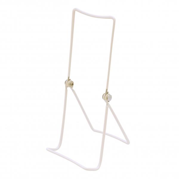 アメリカのブックストアやインテリアショップなどで使われる、シンプルなデザインのワイヤー製スタンド。3本のワイヤーを調節することで、角度の微調整が可能です。本などのディスプレイの他に、タブレットPC用のスタンドとしてもどうぞ。アメリカ製。・本...