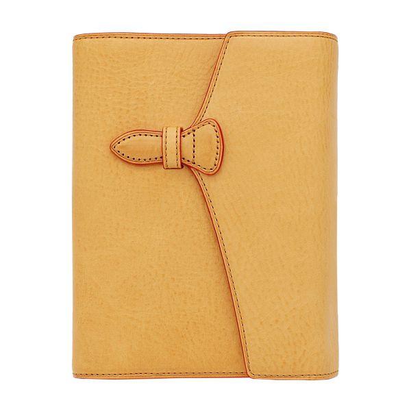 イタリアの名門タンナー「BADALASSI CARLO」社製ミネルバボックスを使用したバイブルサイズのシステム手帳バインダー。フラットタイプ。イタリアの老舗タンナー「バダラッシー・カルロ社」により、1000年以上の歴史を誇る「バケッタ製法」...