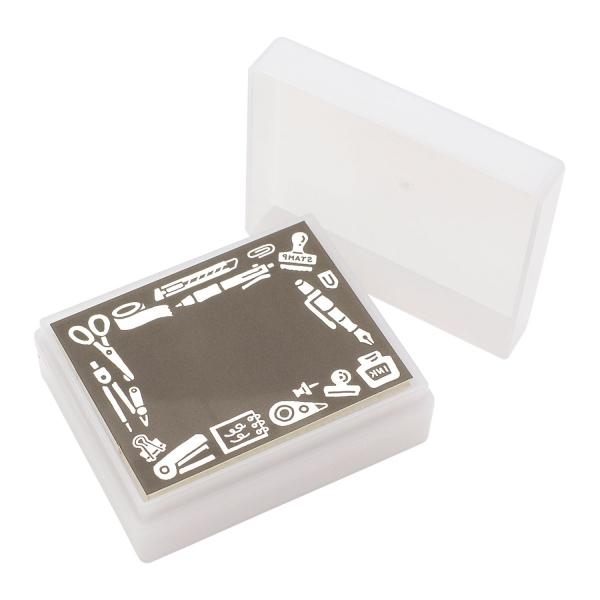 ぬりえの様にインクをさして多色に押せる浸透印タイプのスタンプです。?インクを自分で入れるので好きな配色のスタンプにできます。さらに別の色を補充すればまた違った色合いのスタンプに早変わりさせることができます。デザインはひとこと書き込めるフレー...