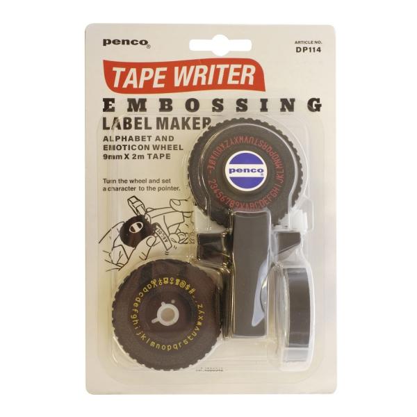 回して「ガチャン」で自分だけのオリジナルラベルが作成できるPENCOのラベルメーカーです。?ファイルにインデックスを付けたり、持ち物に名前を入れたり、日付を入れて貼るなど気軽に楽しく作業ができる優れもの。9mm幅テープ仕様、付属品:小文字用...