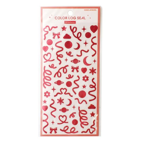 カラー箔押しの平らで使いやすいクリアタイプのシールですキラキラのリボンやハート・月や星など色々なシェイプの箔押しで手帳などのデコに使えます。※詳細画像に別カラーの商品を使用しております: 600000021569: 200000003436: