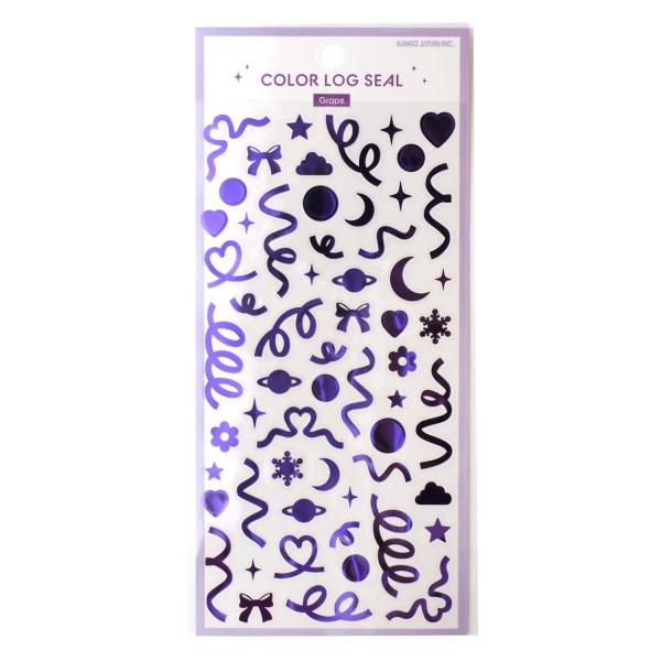 カラー箔押しの平らで使いやすいクリアタイプのシールですキラキラのリボンやハート・月や星など色々なシェイプの箔押しで手帳などのデコに使えます。※詳細画像に別カラーの商品を使用しております: 600000021569: 200000003436: