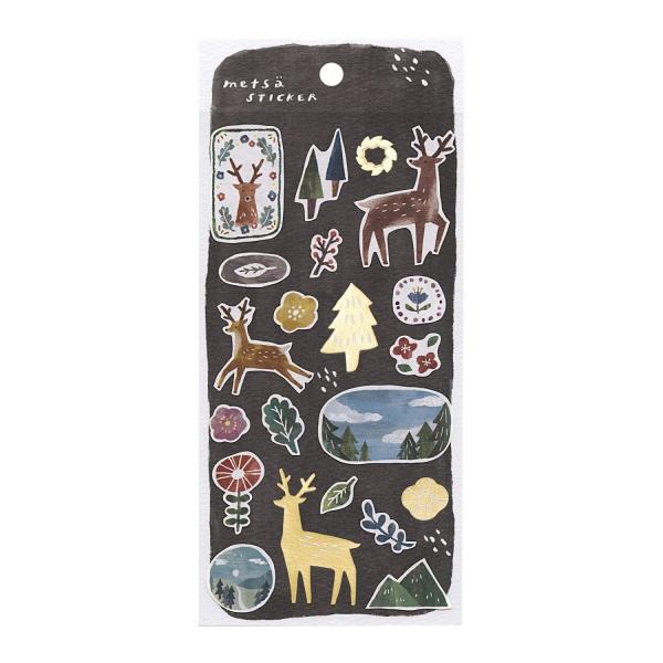森の動物たちをモチーフにした大きめサイズのシールです。デコレーションのメインにもぴったりのサイズ感!イラストに濃淡をつけることで手描き風に仕上がっています。◆シール素材:和紙コットン・ツヤ消し金ホット: 600000021804: 2000...