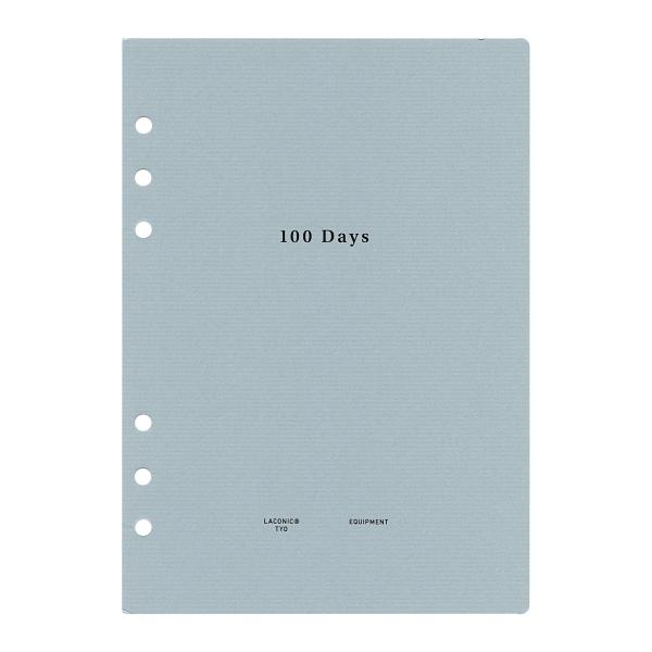 見開き4日間、100日分のスケジュールが書き込める、フリースタイルのデイリーダイアリーの6穴リフィルです。「100日続けること」をひとつの目標に掲げた日々の記録としてや、記録することによるモチベーション維持としても役立ちます。また、他にも1...