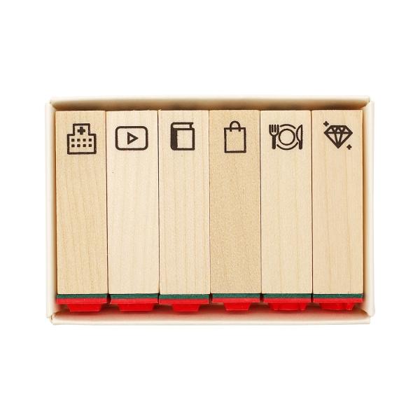 小さくて可愛い箱にスタンプが6本セットで入った「CHOCOTTO STAMP」。可愛いだけではなく、使いやすい機能を持ち合わせています。本体サイズは1cm×1cm×高さ4cmで、スタンプのゴム印は手帳でも使いやすい8mm内に収まるサイズにな...