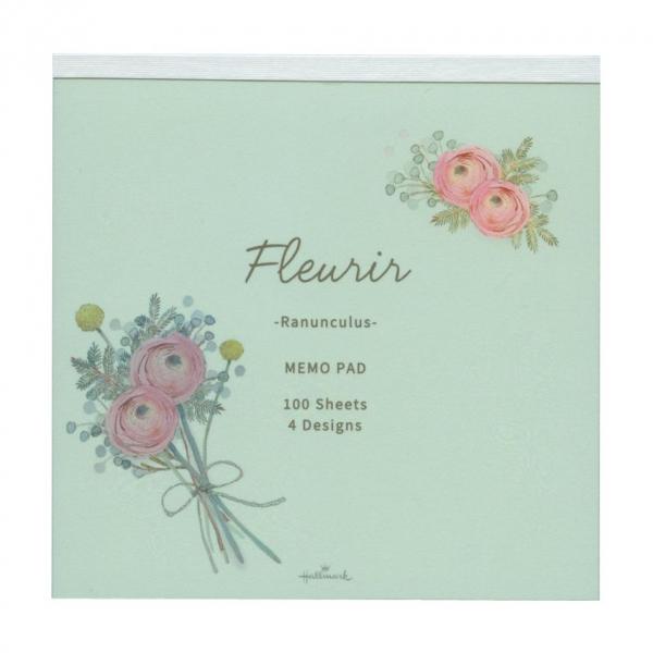 可憐な花の絵柄が4デザイン楽しめるスクエアメモ！！プレゼントやメッセージにそっと「花が咲く」ような彩りや、微笑みを添えましょう。そんな想いを込められる「Fleurir（フルリール）」コレクションです。内容：4柄 100枚: 60000002...