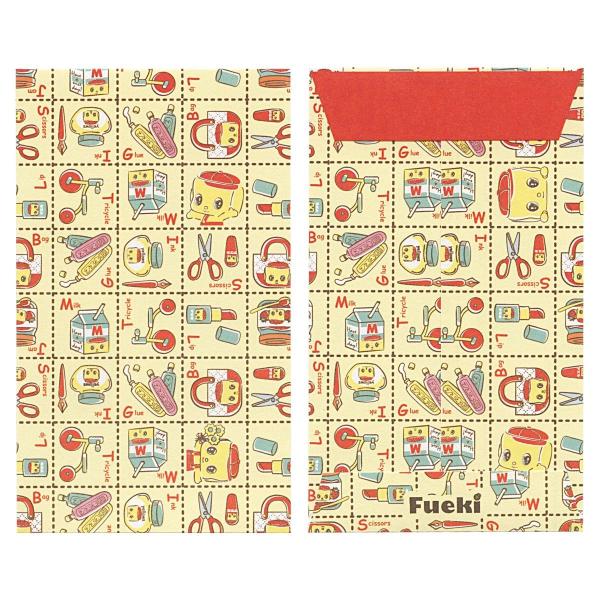 どうぶつのりのマスコットキャラクター「フエキくん」のグッズ、ぽち袋です。裏側にも可愛らしいイラストがあり、ミニ封筒として使うのもおすすめです。3枚入り: 600000022996: 200000003930: